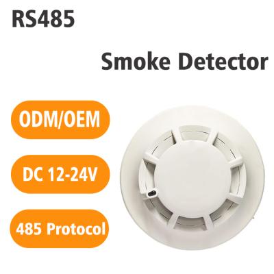 China RS485 Photoelectric Smoke Detector 12V/24V Relay Output 2001N for Fire Alarm BMS for sale