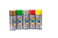 China Customization Gold Metallic Aerosol Spray Paint Liquid Coating For Plastic Metal Wood for sale
