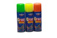 China Silly String Crazy String Party Spray Fluorescent Colors Resin Material Tinplace Can for sale