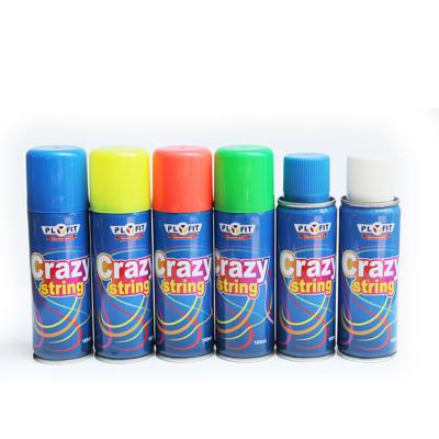 China Mixed Colors Party Silly String Spray Crazy Colourful Silly String Spray Streamer for sale