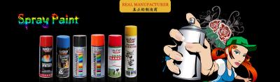 China Fluorescent Orange Graffiti Aerosol Spray Paint 400ml 5 Minutes Surface Dry for sale