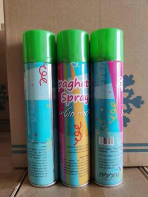 China Birthday Party Silly String Spray Non Flammable Eco Friendly 6 Colours For Decoration for sale