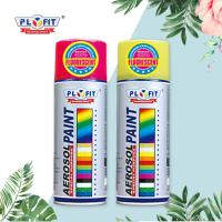 China Acrylic Fluorescent Spray Paint Red Yellow Orange Colour PLYFIT Spray Paint for sale
