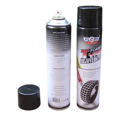 China Eco Friendly Car Tyre Polish Spray Protection Foam Tyre Shining Spray for sale