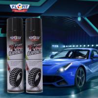 China Liquid Polish Car Tyre Shine Spray Tinplate Can Plyfit Tire Foam Cleaner for sale