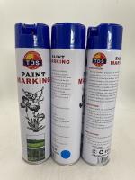 China Customized 650ml Fast Drying Waterproof Road Line Marking Paint Aerosol Spray Paint for sale
