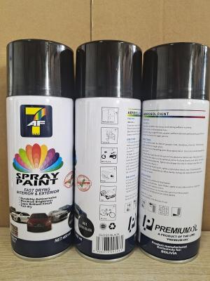 China Quick Drying Aerosol Spray Paint High Gloss 400ml 450ml Tinplate Can OEM for sale