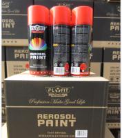 China PLYFIT Red Florescent Color Acrylic Spray Paint Long Lasting HB hardness for sale