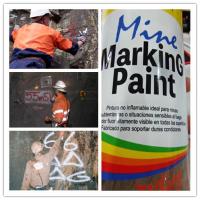 China Underground Mine Marking Paint Non Flammable Highly Visible Colors for sale