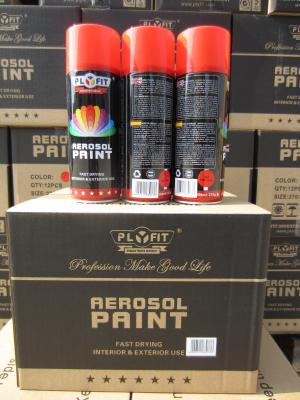 China Aerosol Fire Red Color Spray Paint 400ml Bottled Graffiti Spray Paint for sale