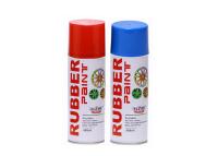 China Colorful Red / Blue Yellow Rubber Spray Paint 400ML For Car Shield And Tire for sale