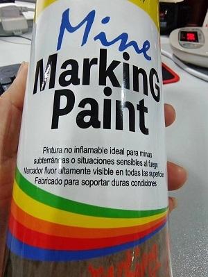 China Non-Flammable Mine Marking Spray Paint 400ml for Underground Mining for sale