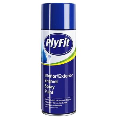China Plyfit 400ml Gloss Enamel Aerosol Spray Paint with 36 Months Shelf Life in Various Colors for Furniture and Bicycles for sale