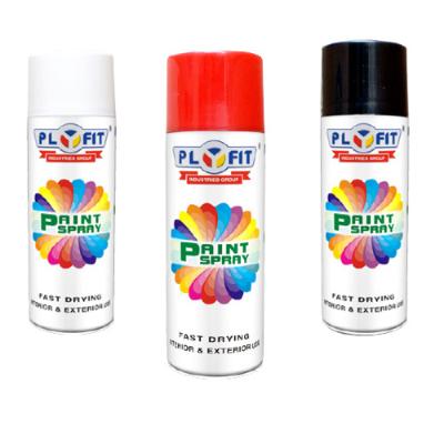 China Easy Drying 400ml Metallic Aerosol Spray Paint Matt Black for sale