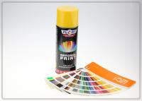 China Yellow Acrylic Removable Eco Aerosol Spray Paint For Vehicles Machine for sale