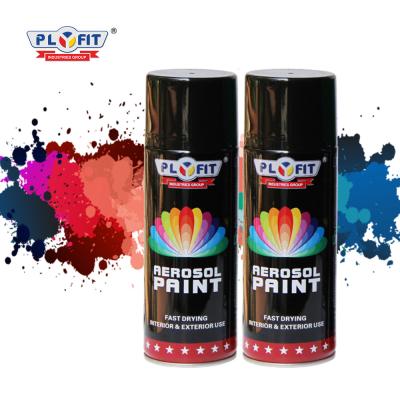 China Multi Purpose ODM 400ml Aerosol Spray Paint Black For Car Industrial for sale