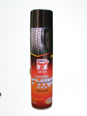China Quick Drying 650ML Car Tyre Foam Cleaner Tire Shine Spray TUV approved for sale