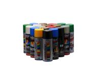 China Easy Drying Satin Black Enamel Aerosol Spray Paint For Interior Exterior for sale