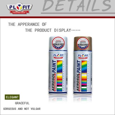 China 400ml Metallic Spray Paint Fast Dry No Harm Silver Chrome Color for sale