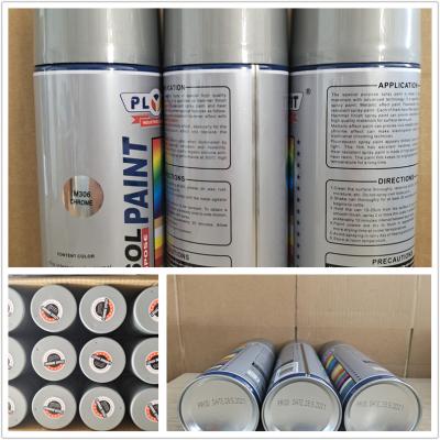 China Fast Dring Waterproof Tinpate Aerosol Color Spray Paint 400ml Per Can for sale