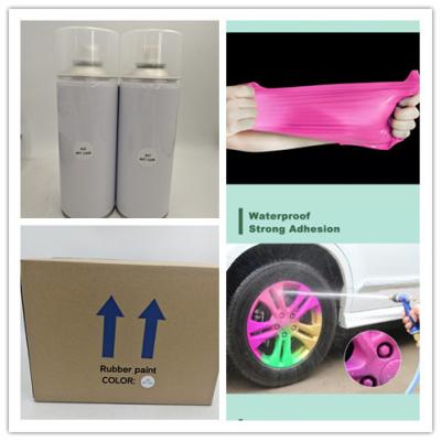 China OEM PLYFIT Rubber Spray Paint High Glossy Grade 2 Adhesion For Car Rim Removable for sale
