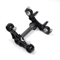 China GN Motorcycle Steering Stem Fork Tee With Steel Fork Upper And Bottom Connect Board for sale