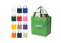 China Lightweight recycled Non Woven tote bags Shopping Bag custom logo for sale