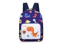 China Zipper Closure 600D Polyester Backpacks For 4 Year Olds Yellow Blue for sale