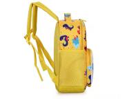 China Zipper Closure 600D Polyester Backpacks For 4 Year Olds Yellow Blue for sale