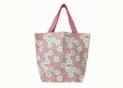 China Recycled 600D Poly Tote Bags Full Printed With PP Webbing Handles for sale