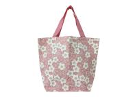 China Recycled 600D Poly Tote Bags Full Printed With PP Webbing Handles for sale