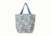 China Recycled 600D Poly Tote Bags Full Printed With PP Webbing Handles for sale