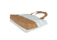 China Two-tone Big Capacity Tyvek Tote Bag, Dupont Kraft Paper Shopping beach bag for sale