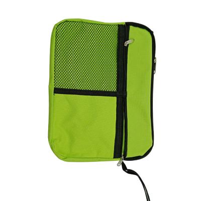 China Green Zippered Document Tote Polyester Tote Bags Customized for sale