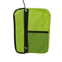 China Green Zippered Document Tote Polyester Tote Bags Customized for sale