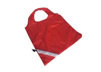 China Red Recycled Folding Tote Bag Custom 190T Strawberry Shopping Tote Polyester for sale