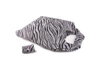 China Black And White Zebra Stripes Folding Tote Bag , Large Capacity Eco Shopping Bag for sale