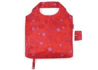 China Red Portable Lightweight Folding Tote Bag Multipurpose 190 T Polyester for sale
