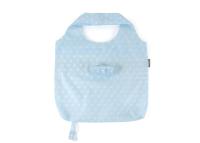 China Light Blue Folding Tote Bag Dot Sublimation Printing Double - Stiching for sale