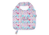 China Reusable Button Hanger Design Folding Tote Bag Giveaway Foldable Polyester Bag for sale