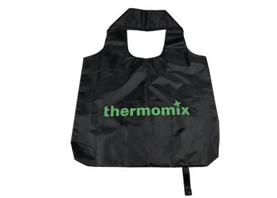 China Logo Printing Folding Tote Bag Botton Closure 210D Nylon Oxford Polyester Material for sale