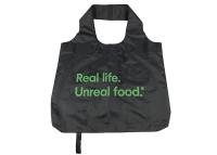China Logo Printing Folding Tote Bag Botton Closure 210D Nylon Oxford Polyester Material for sale
