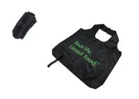 China Logo Printing Folding Tote Bag Botton Closure 210D Nylon Oxford Polyester Material for sale
