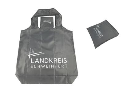 China 190T Polyester Custom Folding Travel Tote Bag for sale