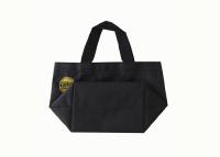 China Black Embroidery 600D Polyester Tote Bags AZO Free Polyester Reusable Bags for sale