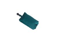 China Teal Portable Folding Tote Bag 190T Polyester Fold Up Reusable Shopping Bags for sale