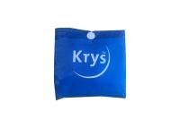 China Blue Large Capacity Foldable Cloth Shopping Bags With Botton Closure for sale