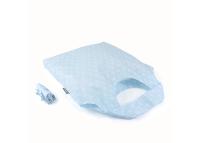 China Light Blue Folding Tote Bag Dot Sublimation Printing Double - Stiching for sale