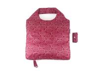 China Heavy Duty Reusable Grocery Folding Tote Bag Red Full Printing Flowers Custom Print for sale