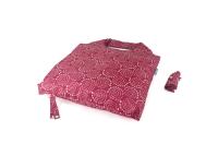 China Heavy Duty Reusable Grocery Folding Tote Bag Red Full Printing Flowers Custom Print for sale